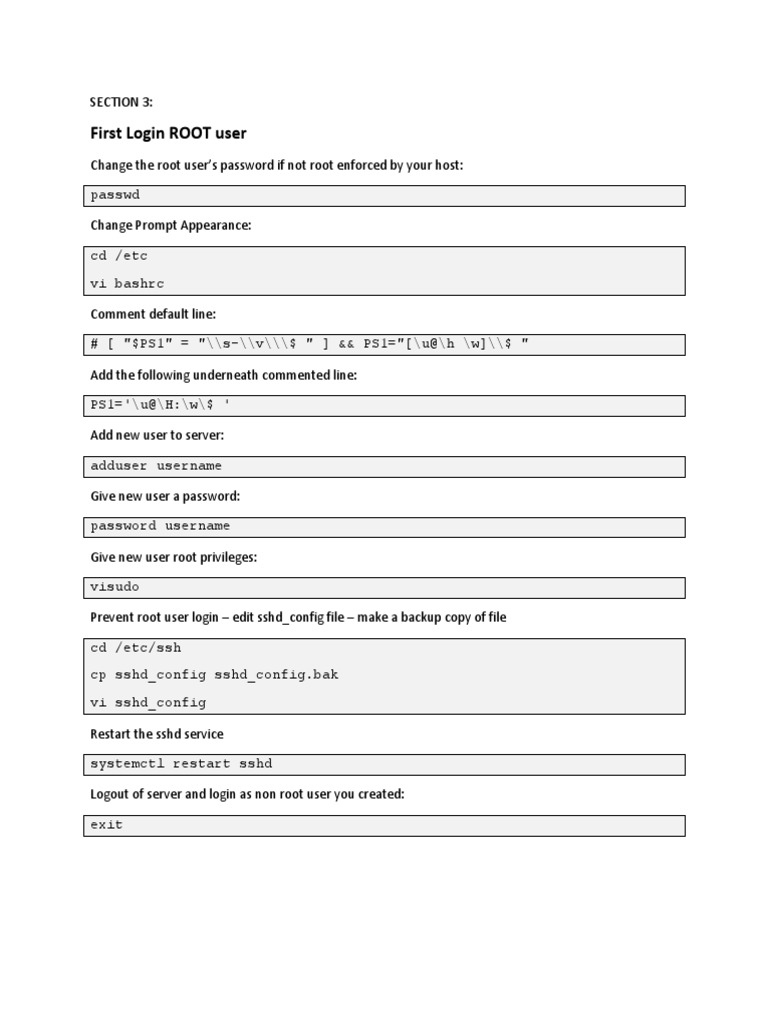First Login ROOT User | PDF | Superuser | Sudo