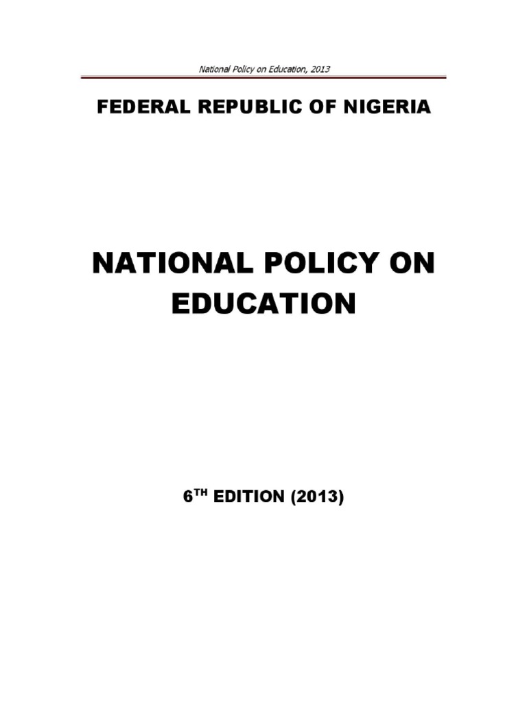National Education Policy 2013 | PDF