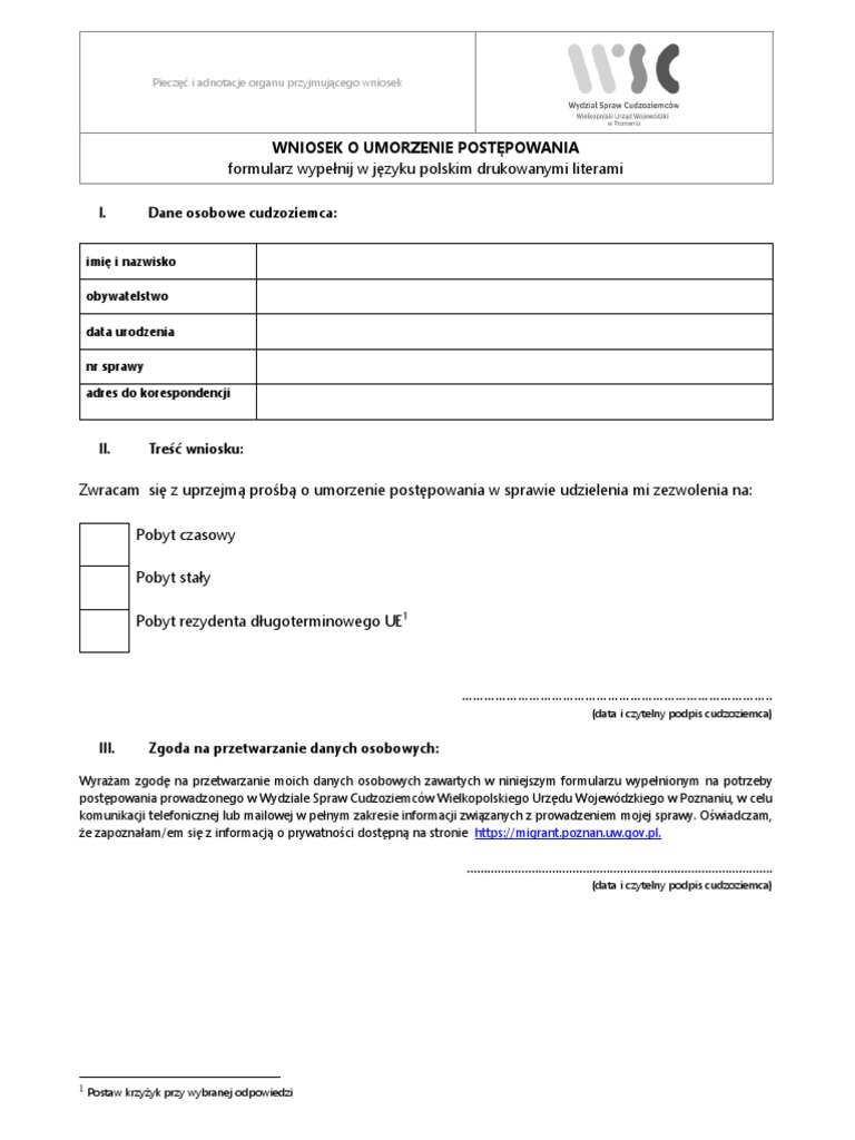 Wniosek o Umorzenie Postepowania | PDF