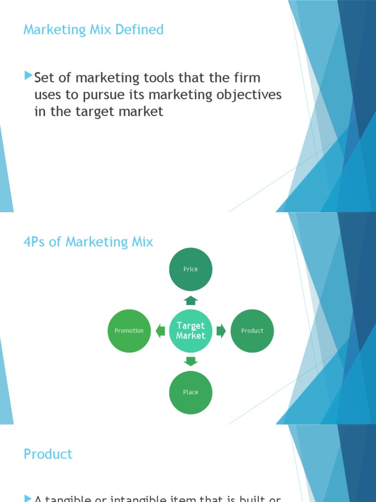 Marketing Mix Defined | PDF