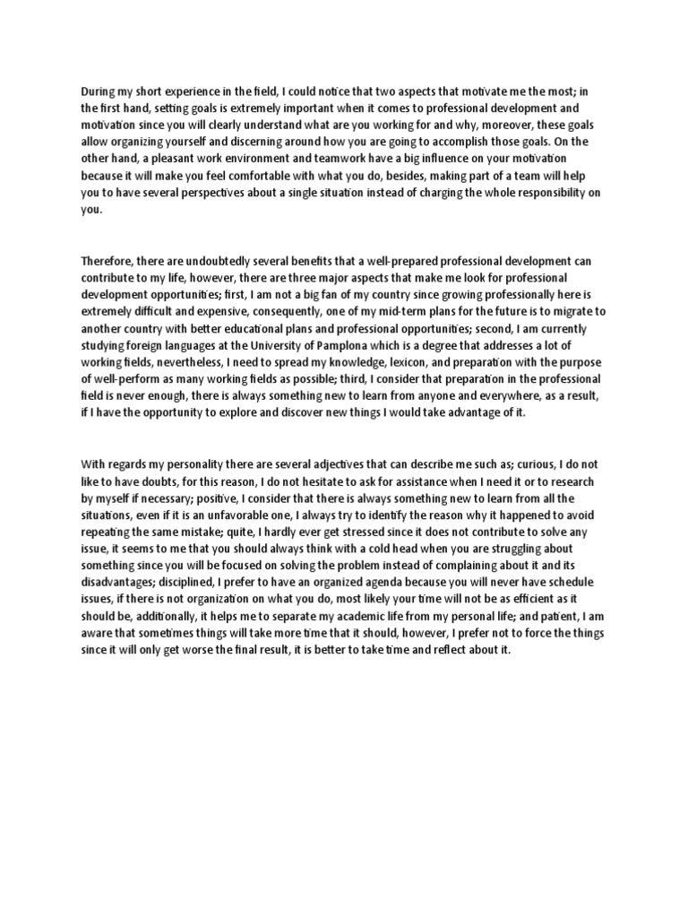 During My Short Experience in The Field | PDF | Cognitive Science | Reason