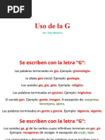 Historia y uso de la letra G | PDF | Escritura latina | Fonética