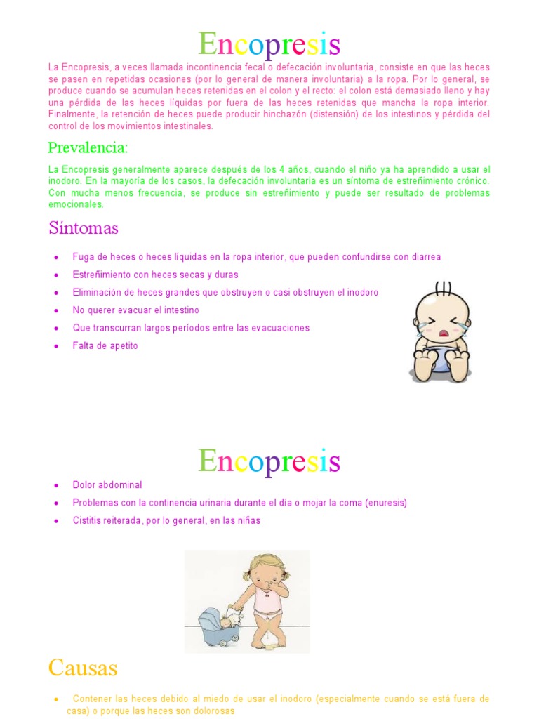 Encopresis | PDF | Estreñimiento | Heces