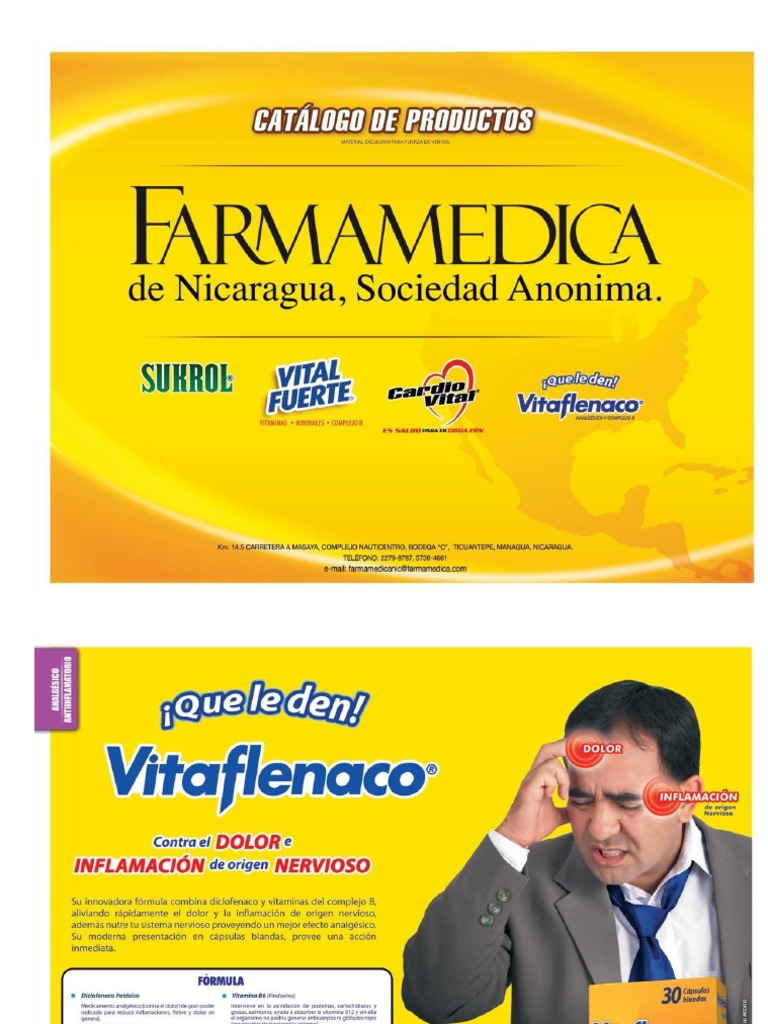 Catalogo Farmamedica de Nicaragua Sa-1 | PDF