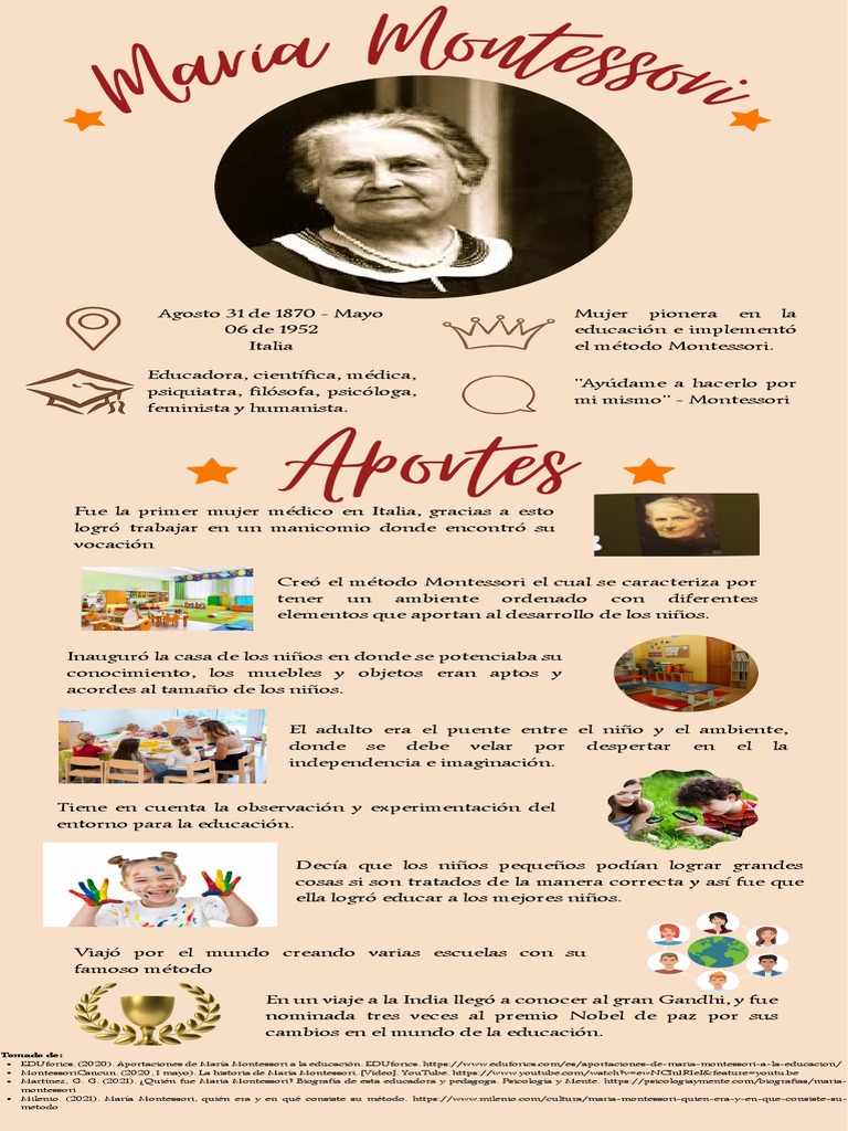 María Montessori | PDF | Educación Montessori