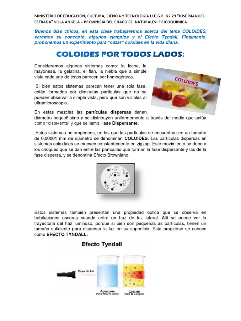 Clase 5-Coloides Parte I | PDF | Coloide | Química Física