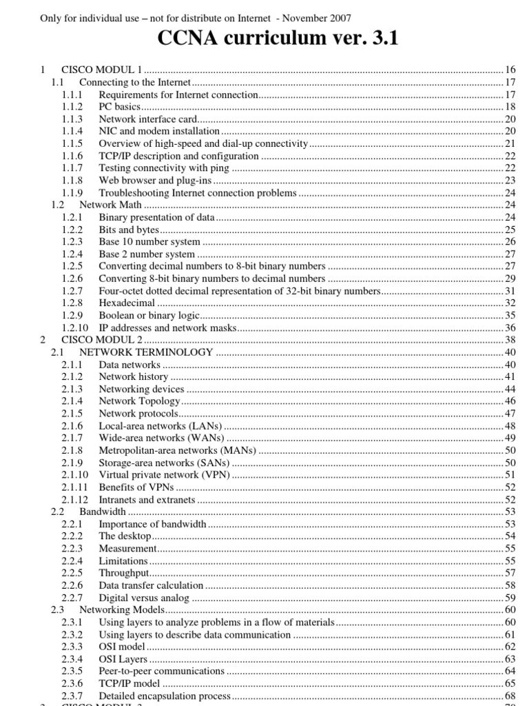 Cisco Ccna | PDF | Internet Protocol Suite | Ethernet