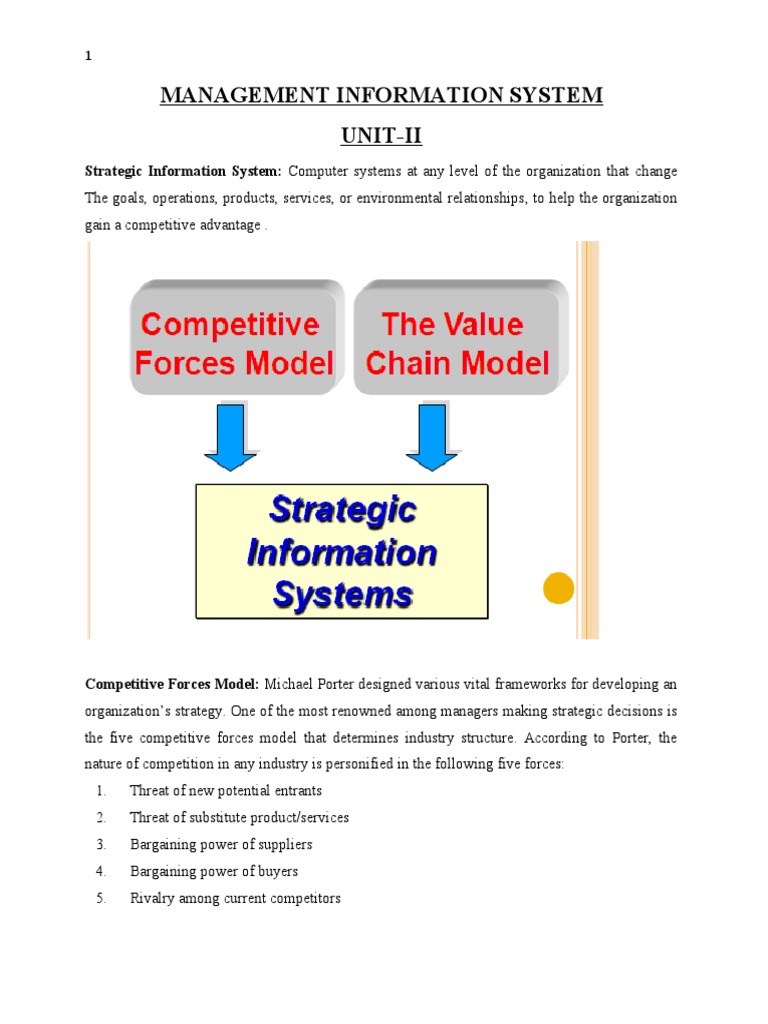 Management Information System | PDF | Strategic Management | Business
