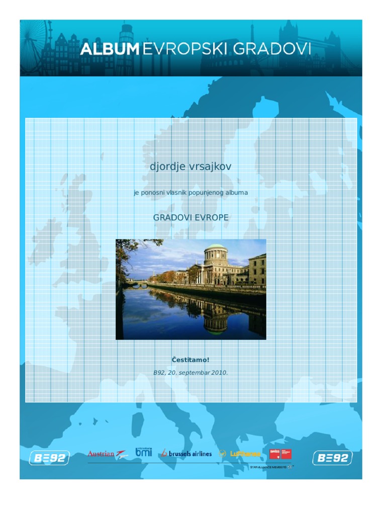 Gradovi Evrope | PDF