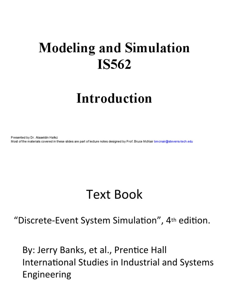 Modeling and Simulation-1 | PDF