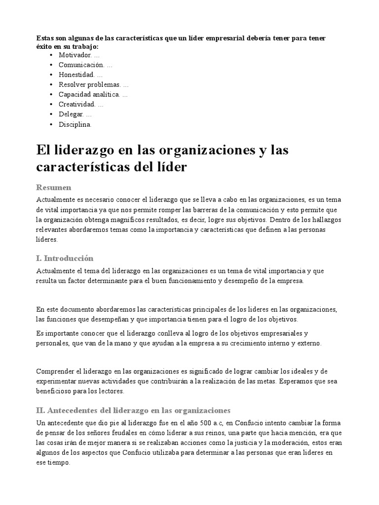 Liderazgo | PDF | Liderazgo | Conceptos psicologicos