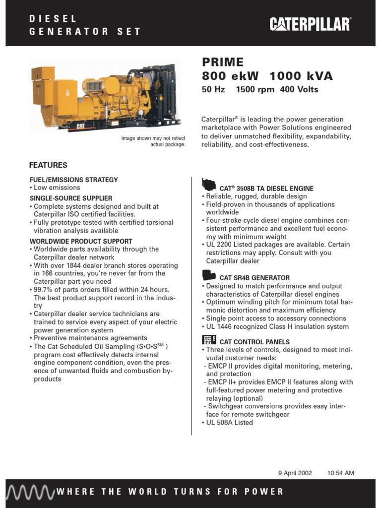 3508B Spec | PDF | Radiator | Coolant