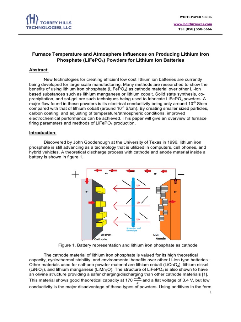White Paper Battery | PDF | Lithium Ion Battery | Chemistry