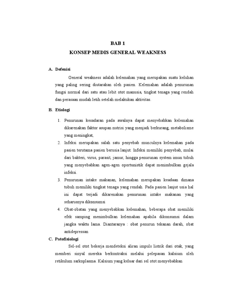 General Wekness | PDF