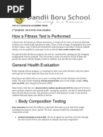 Physical Fitness Test Battery | PDF