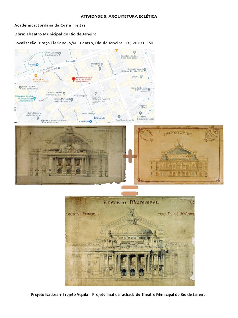 Arquitetura Eclética do Theatro Municipal | PDF | Casa e Jardim | Arte