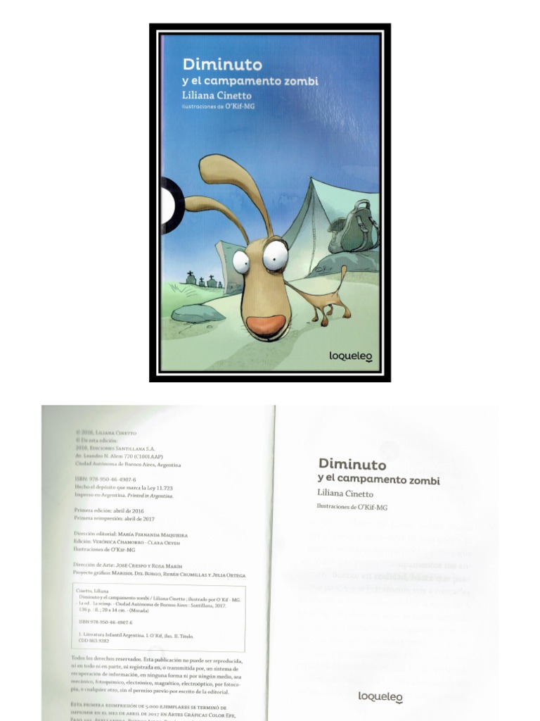 Diminuto y El Campamento Zombie de Liliana Cinetto | PDF