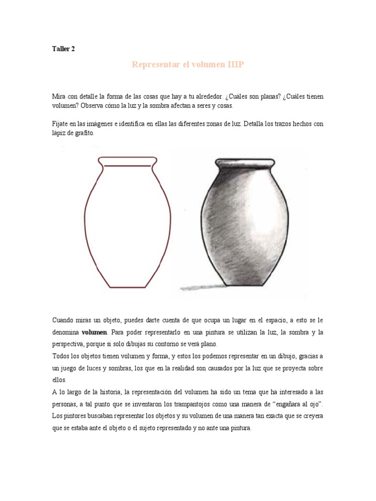 Taller 2 IIIP Representar El Volumen | PDF