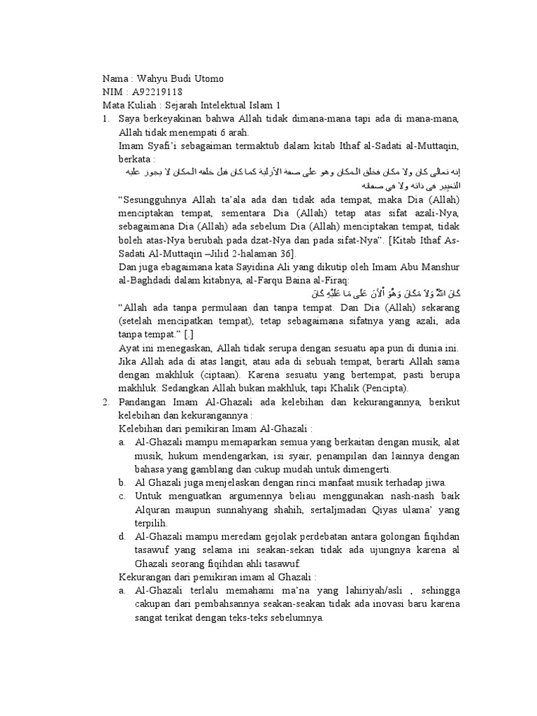 Sej Intelektual Islam | PDF