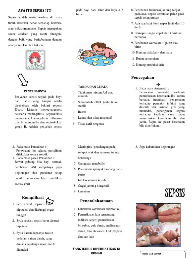 Leaflet Sepsis Ais | PDF