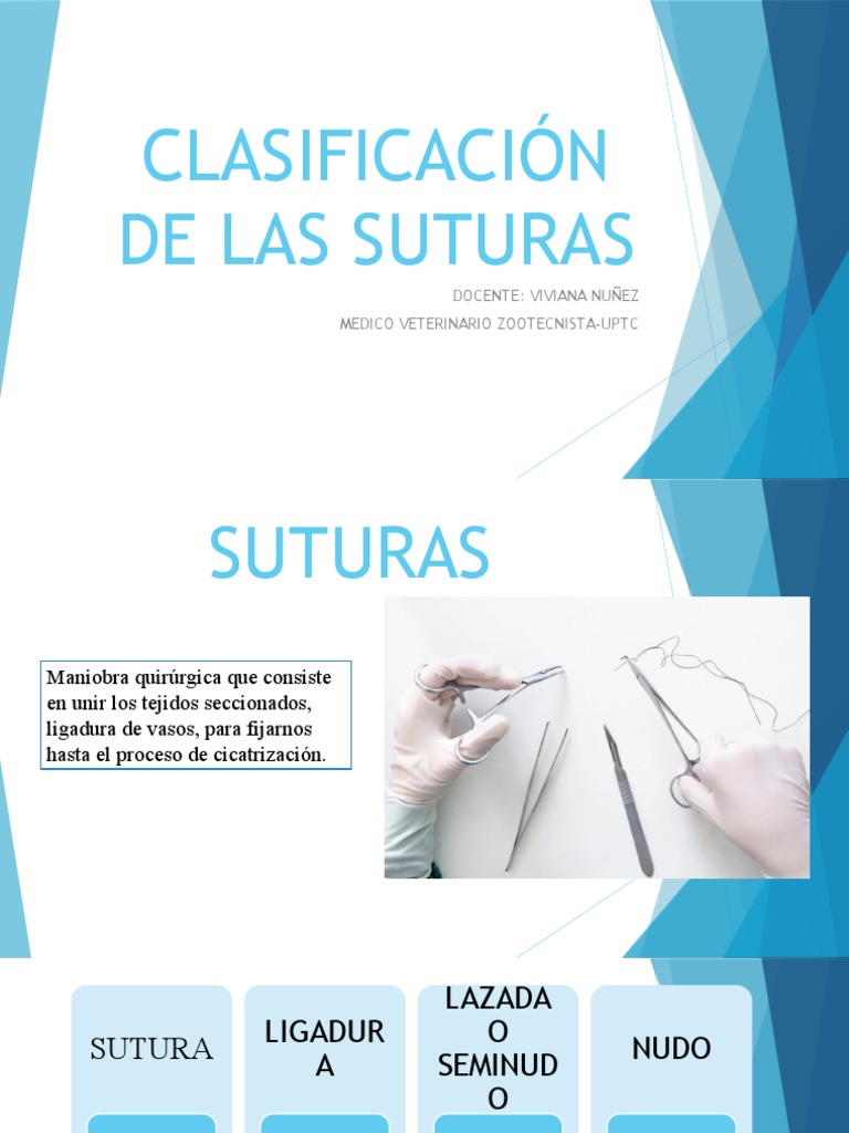Clasificacion de Las Suturas | PDF | Sutura Quirúrgica