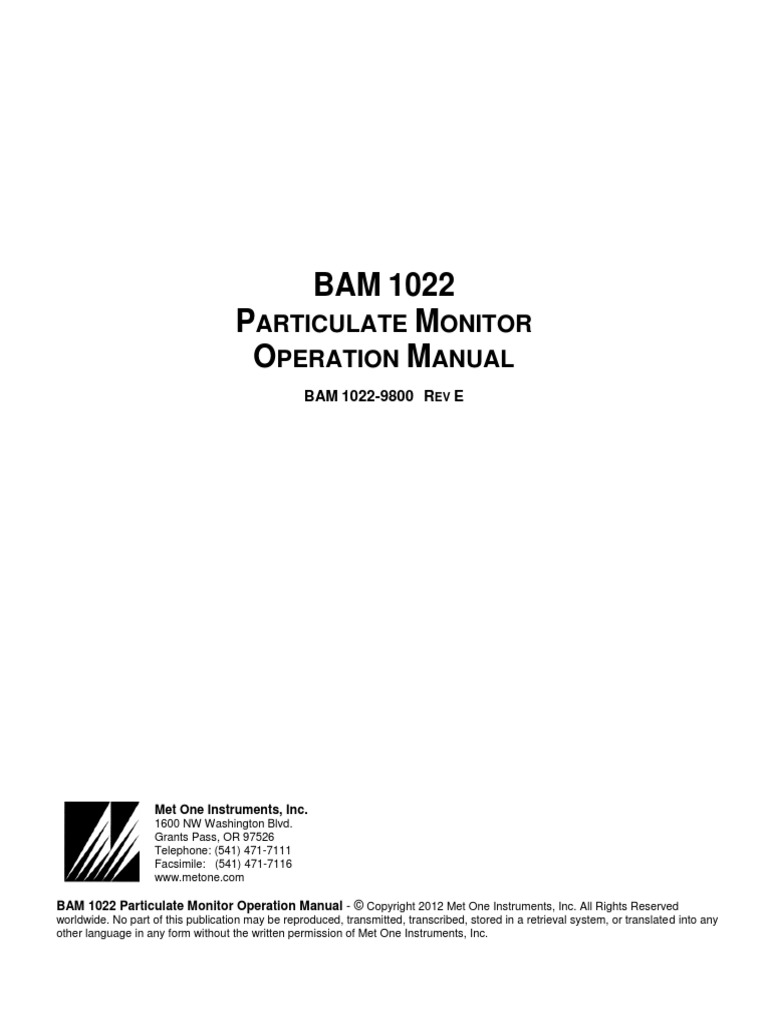 BAM-1022-9800 Manual Rev E | PDF | Menu (Computing) | Computer Monitor