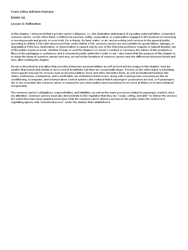 Franz Julius Adriane-3A LESSON6 139 | PDF | Business | Social Science