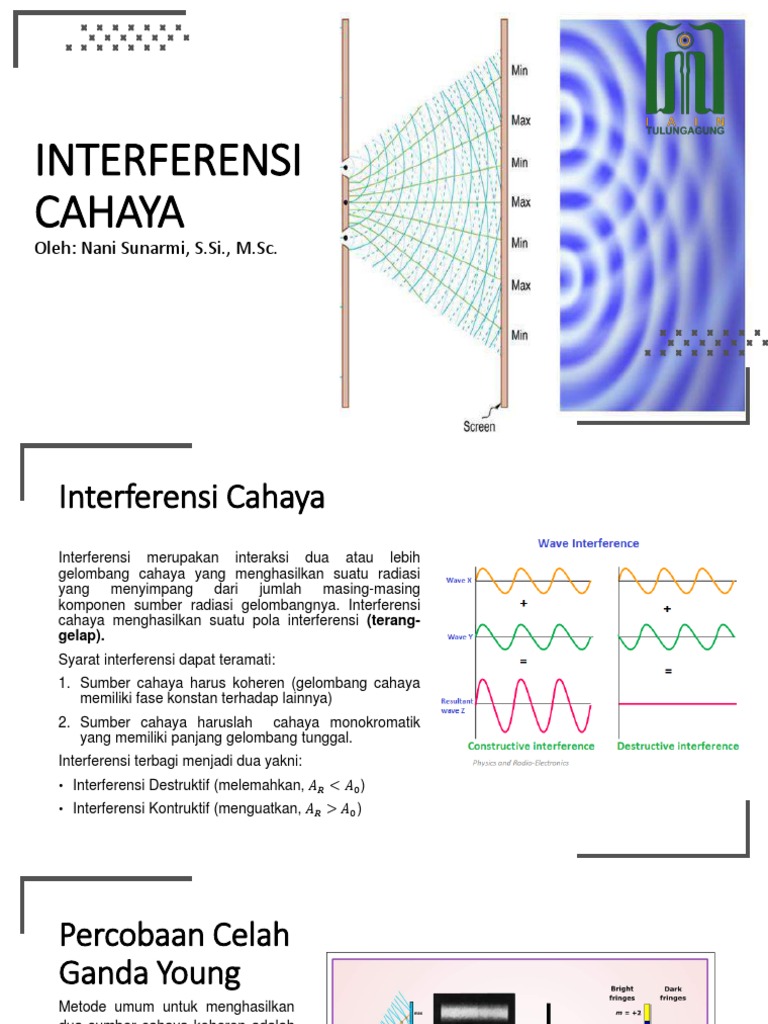Fisdas 6-7 - Interferensi Cahaya | PDF | Sains & Matematika