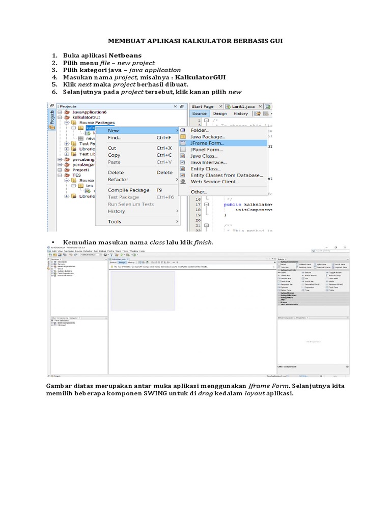 Membuat Aplikasi Kalkulator Berbasis Gui | PDF