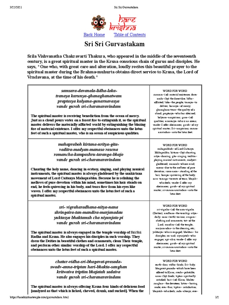 Iskcon Morning Program | PDF | Indian Religions | Religious Behaviour ...