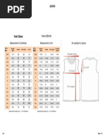 Uniform Size Chart | PDF