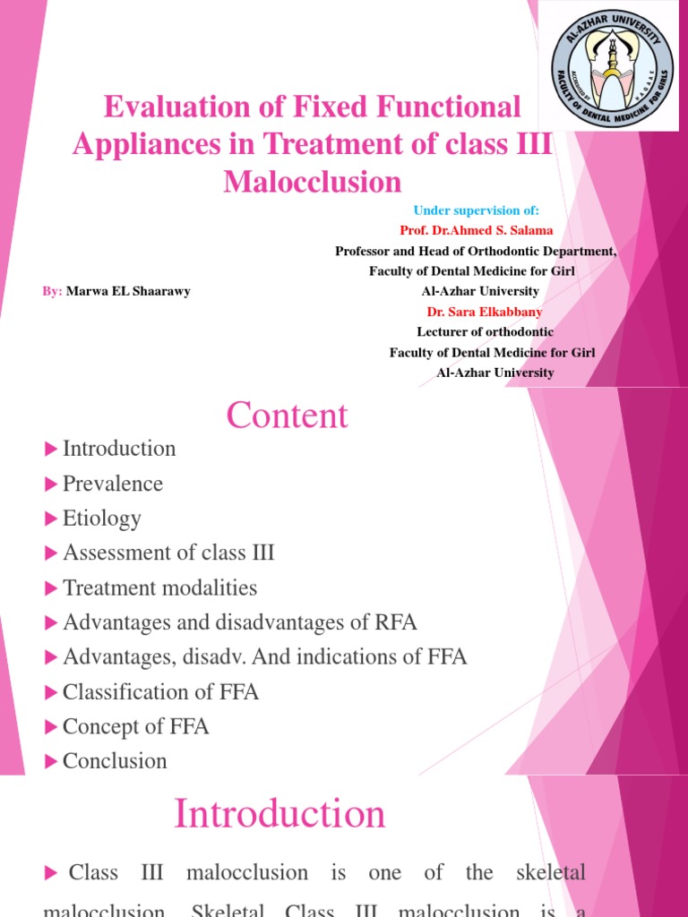 Fixed Functional Appliances for Class III | PDF | Medical Specialties ...