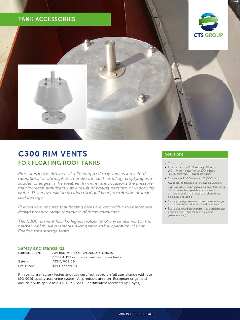 C300 Rim Vents: Tank Accessories | PDF | Materials