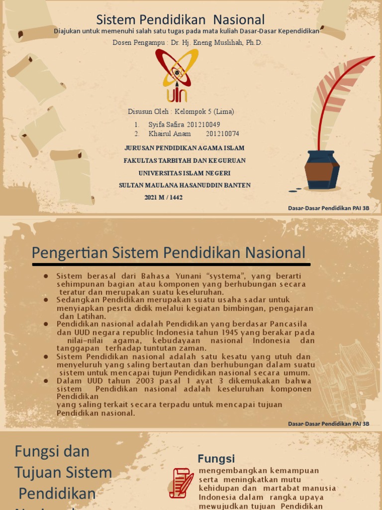 Kelompok 5 Sistem Pendidikan Nasional | PDF