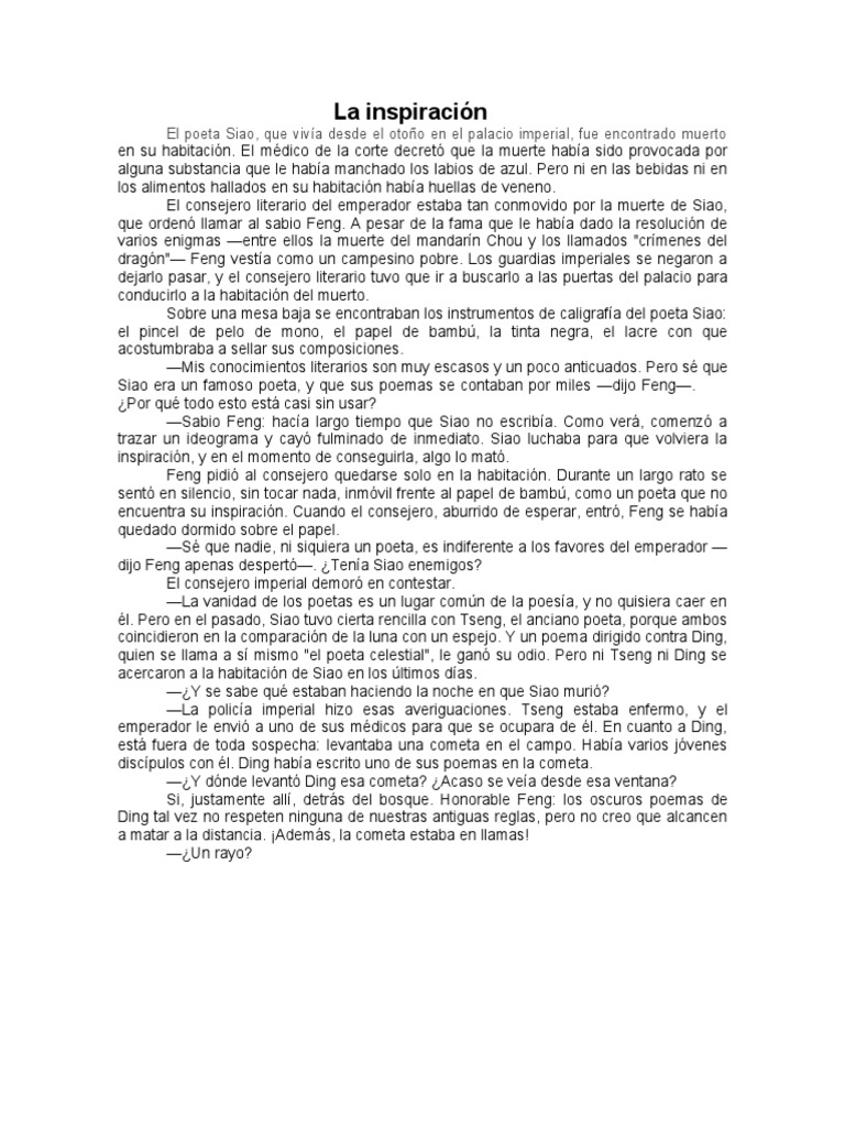 La Inspiración | PDF