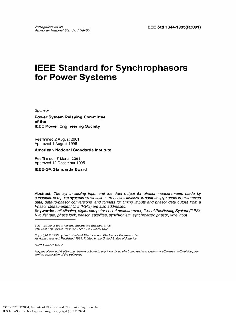 Ieee 1344 | PDF | Institute Of Electrical And Electronics Engineers ...
