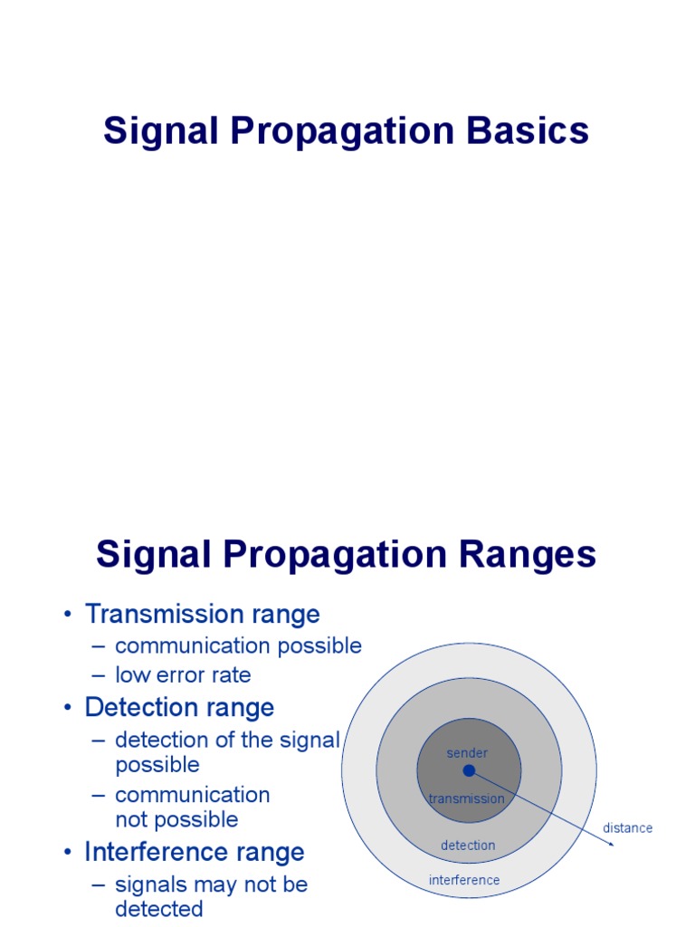 Prelim - Topic2 - Signal Propagation Basics | PDF | Radio Propagation ...