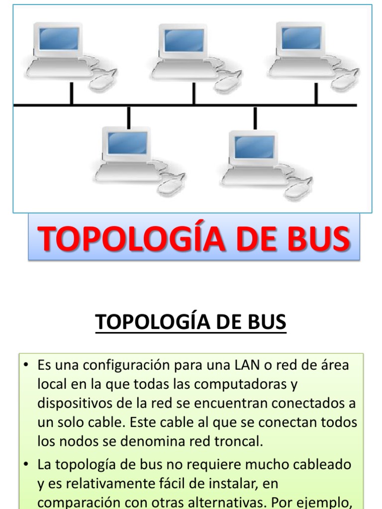 Topología de red bus: Características, ventajas, desventajas y pasos ...