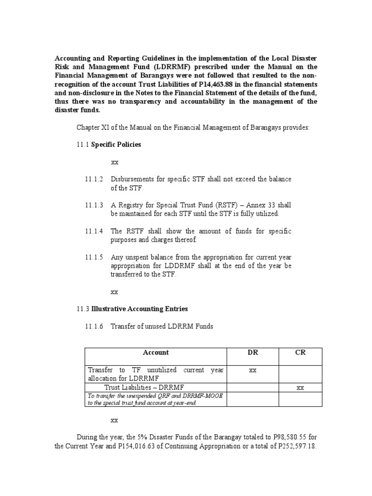 Aom No. 02 - BDRRMF | PDF | Debits And Credits | Banks