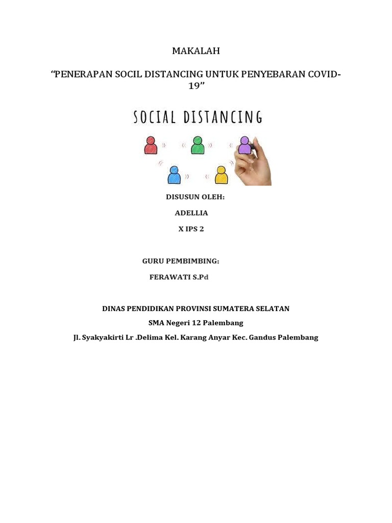 Makalah Social Distance | PDF