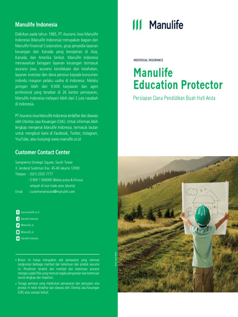 Brosur Manulife Education Protector (MEP) | PDF
