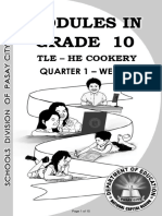 Cookery 10 Quarter 2 m1 | PDF | Vegetables | Stir Frying