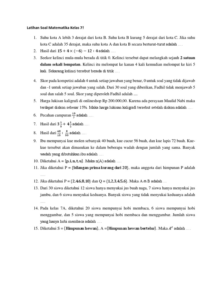 Kisi - Kisi Soal | PDF | Metode & Bahan Ajar