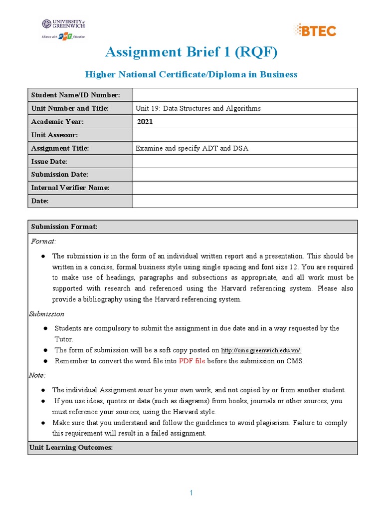 1 - Unit 19 - Assignment Brief 1 | PDF | Systems Engineering ...