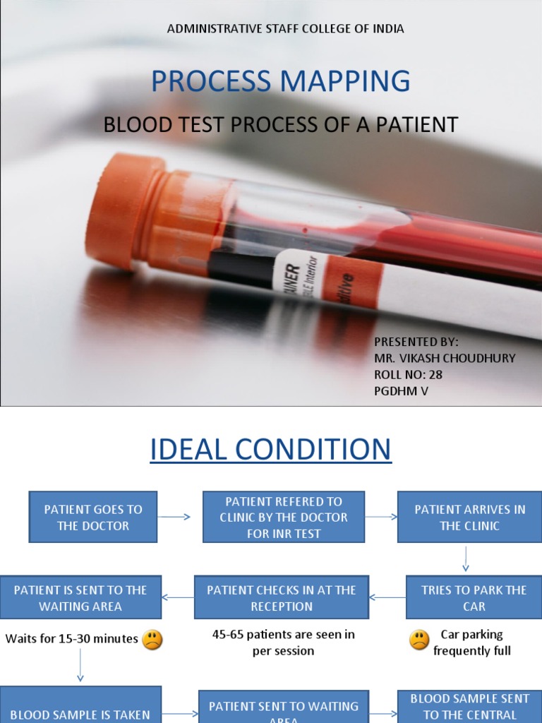 Process Mapping: Blood Test Process of A Patient | PDF | Health ...