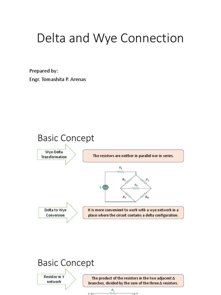 5.1 Delta and Wye Connection | PDF