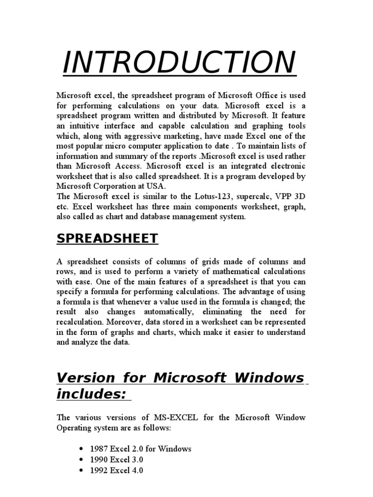 Excel Basics for Beginners | PDF | Microsoft Excel | Spreadsheet