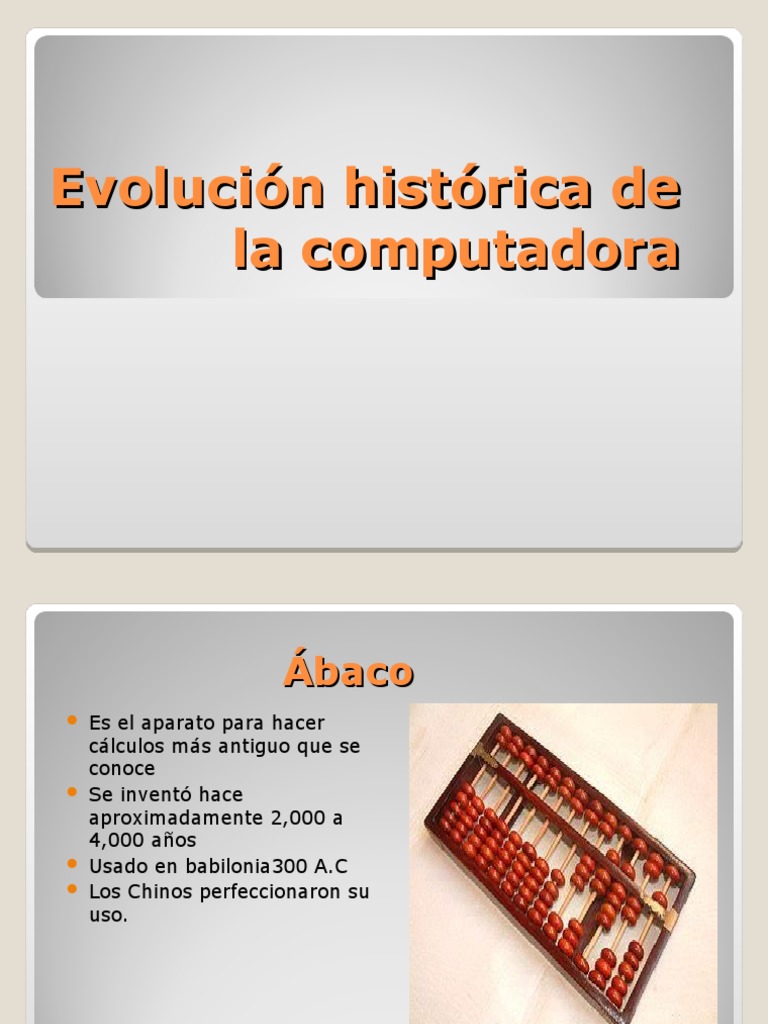 Historia de La Computadora | PDF | Electrónica | Ciencias de la Computación