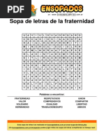 Sopa de Letras de Vida Saludable | PDF