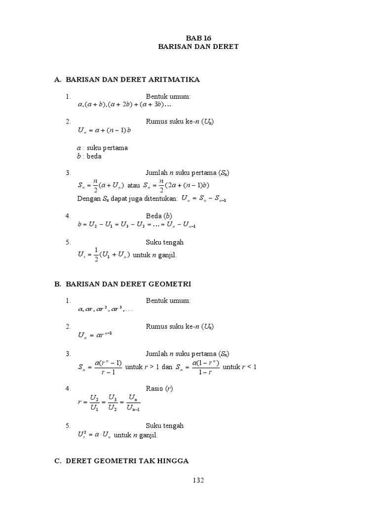 Barisan dan Deret Aritmatika Geometri | PDF | Metode & Bahan Ajar